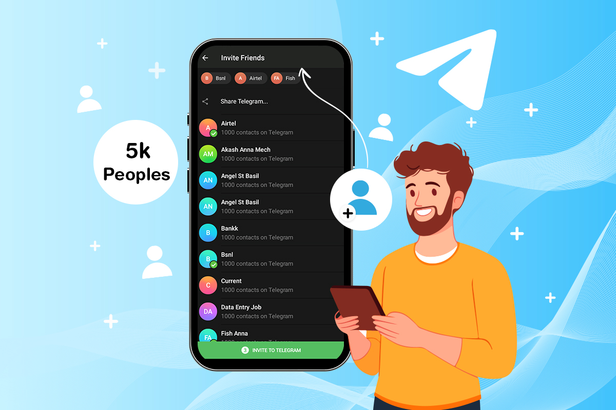 Add Unlimited Members on Telegram: Step by step process