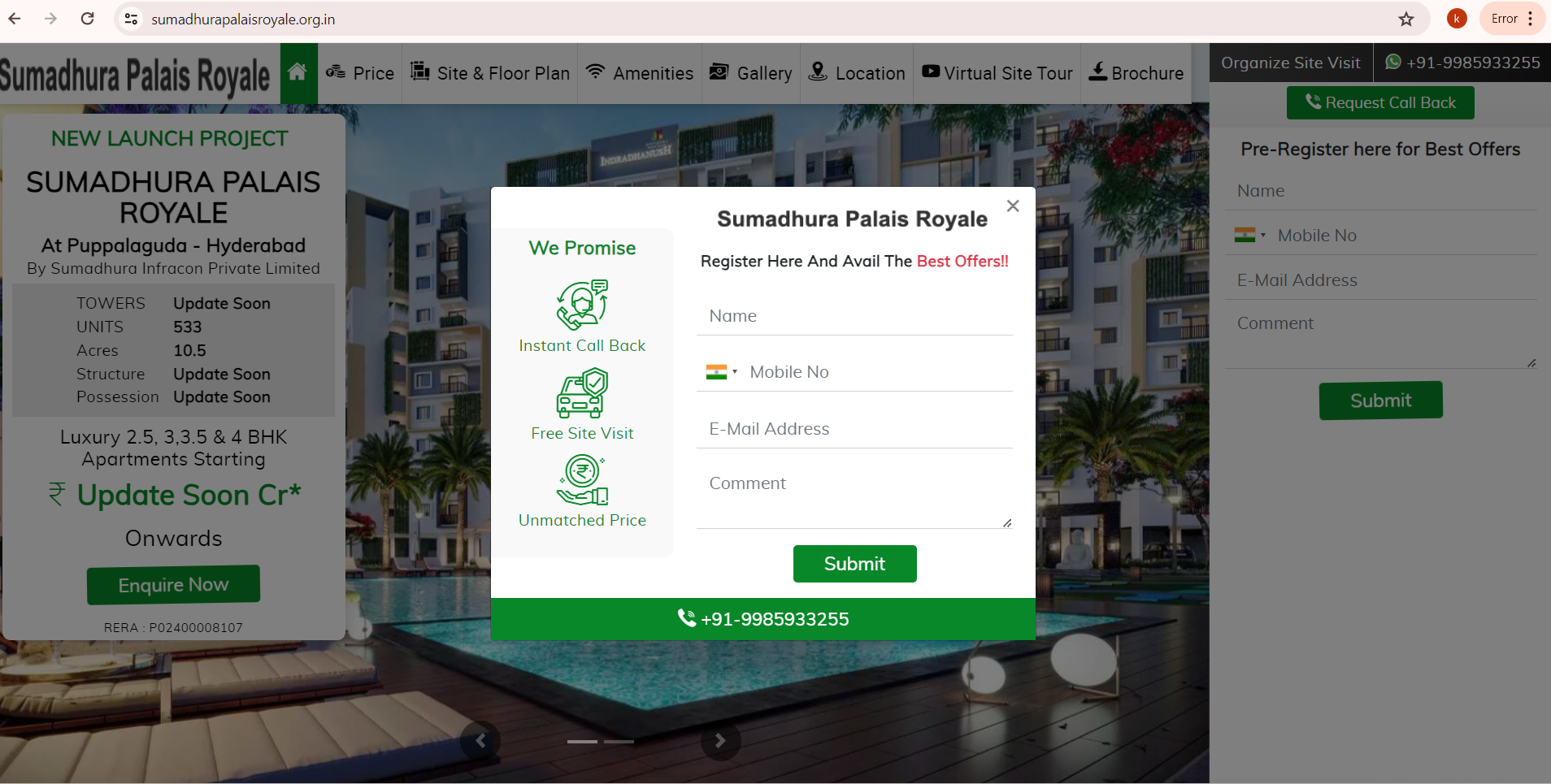 Sumadhura Palais Royale | Puppalaguda | Price | Location Map | Reviews ...