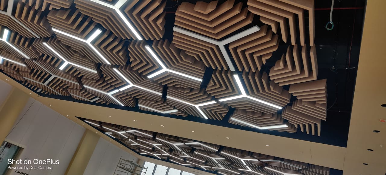 Polyester acoustic boards baffles and clouds - Tranquil Global