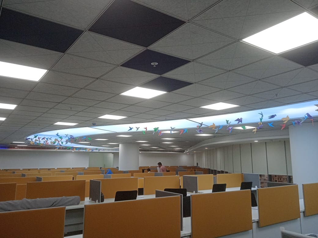 Fibreglass Acoustic ceiling panels