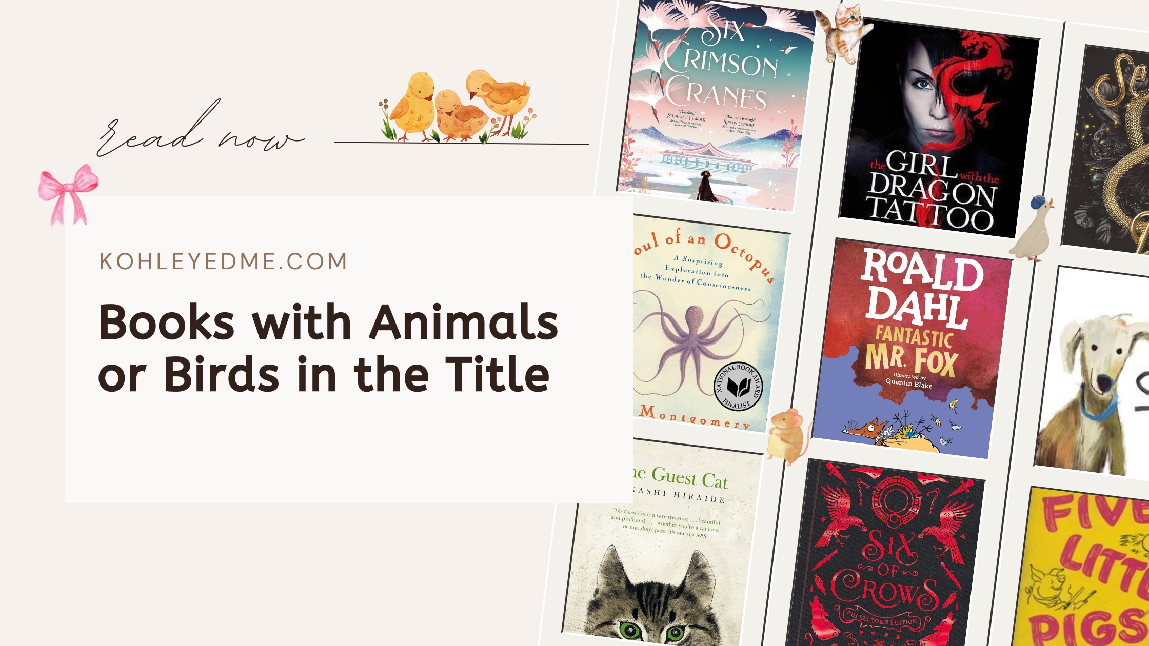 Book Recommendations with Animals or Birds in the Title