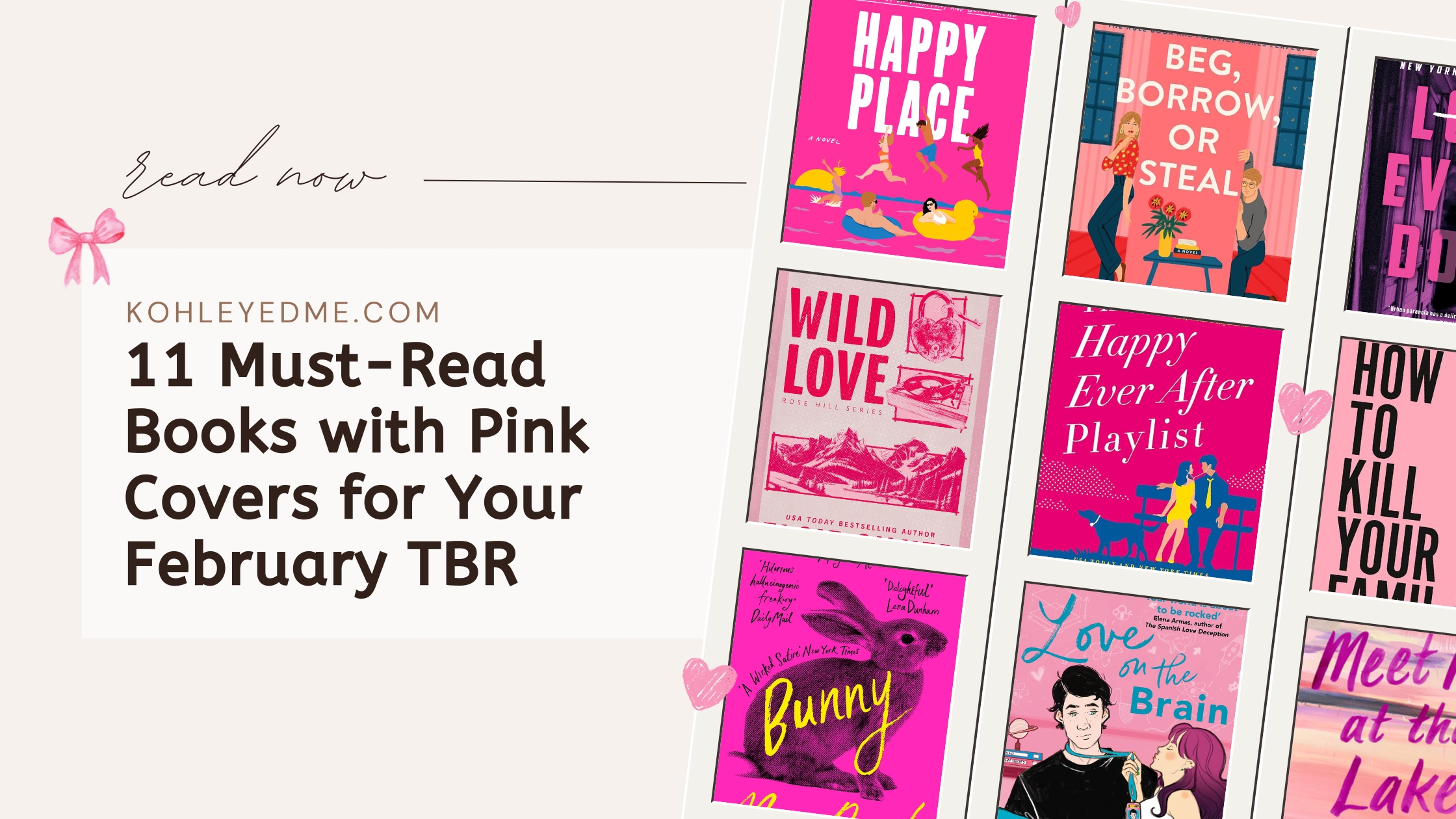 11 Must-Read Books with Pink Covers for Your February TBR