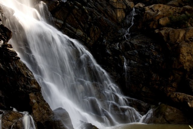 Meenmutty Falls in Wayanad, Kerala