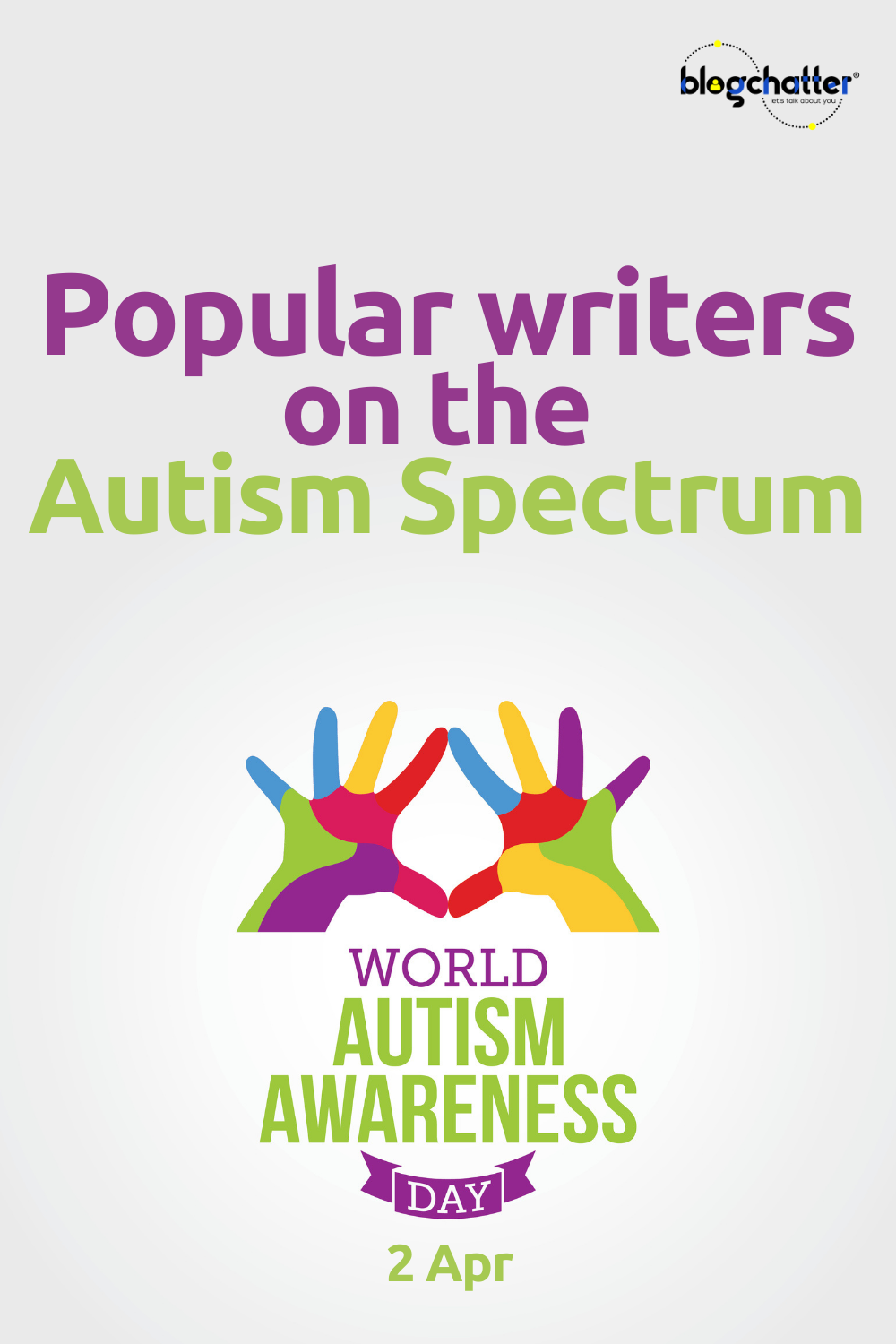Popular writers on the autism spectrum- World Autism Day